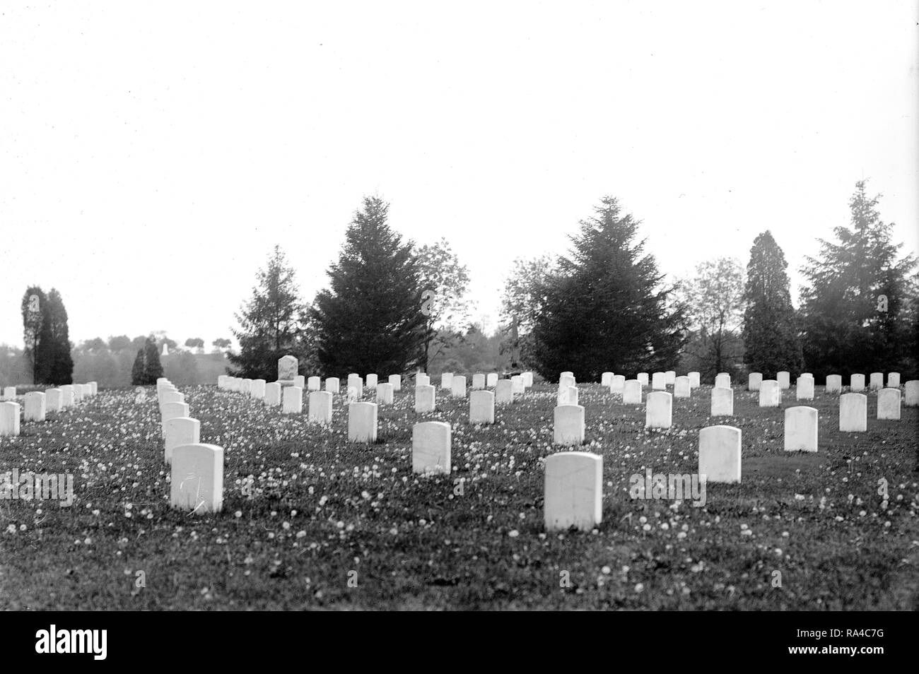 A view of Arlington National Cemetery ca. 1912 Stock Photo - Alamy