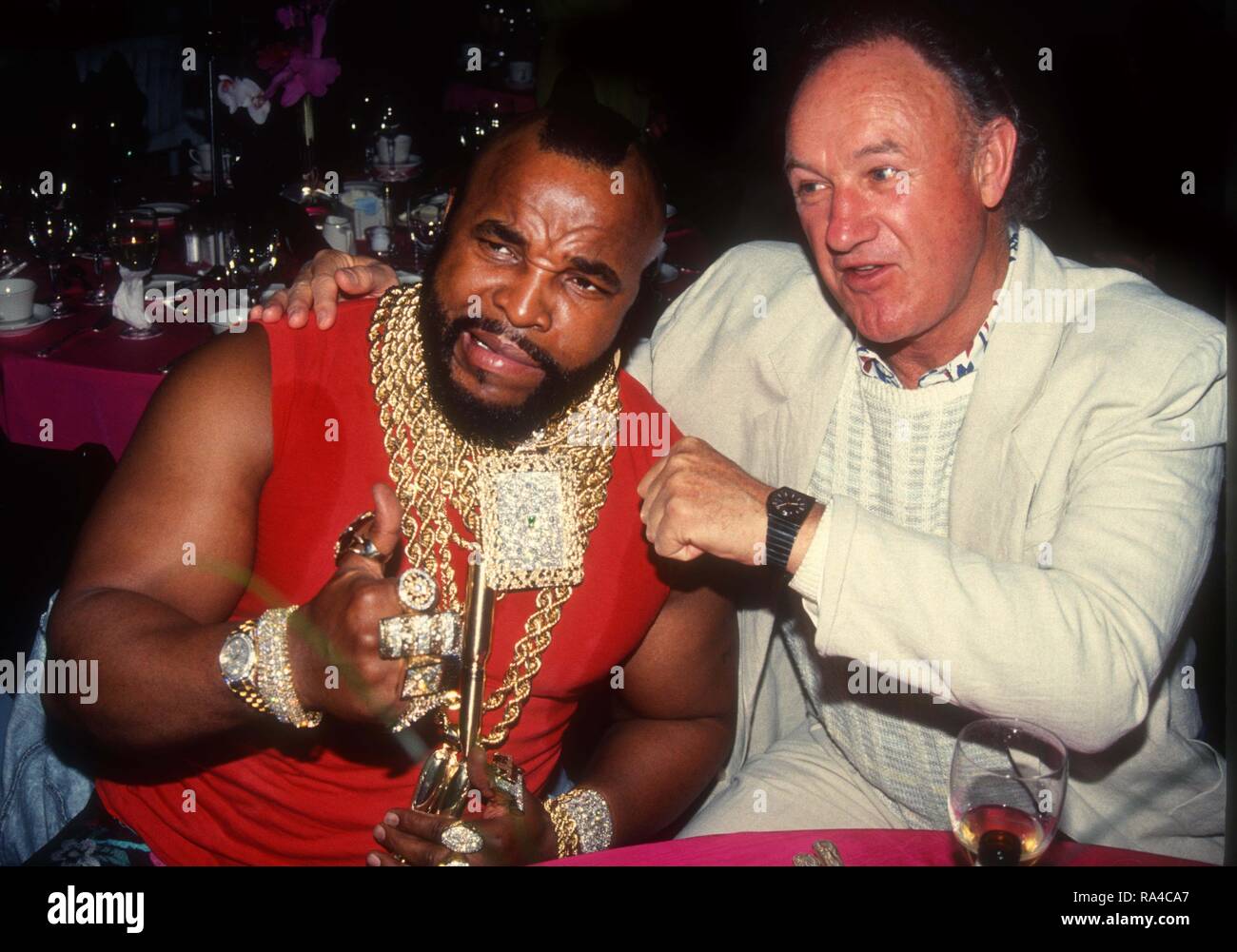 Mr. T and Gene Hackman 1991 Photo By John Barrett/PHOTOlink/MediaPunch ...