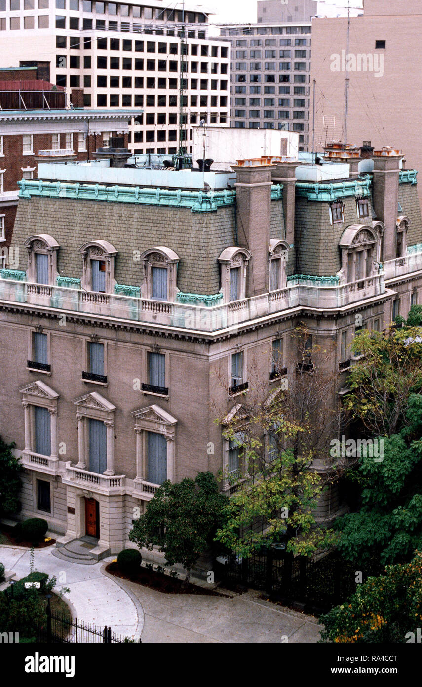 An elevated exterior view of the Soviet Embassy building at 1125 16th ...