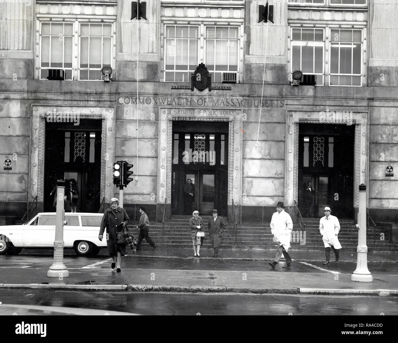 Department of Public Works Building Displaying Fallout Shelter Signs ...