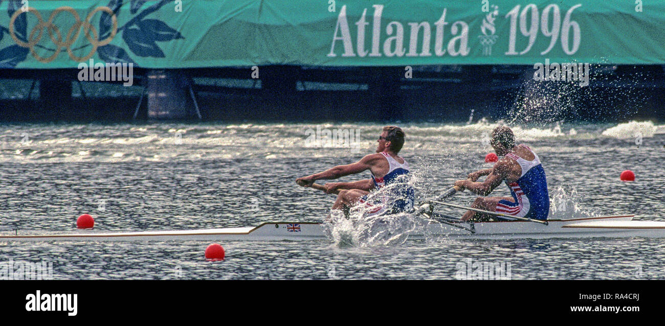 Atlanta, USA. GBR M2-, Olympic finalist and Gold Medalist, left ...