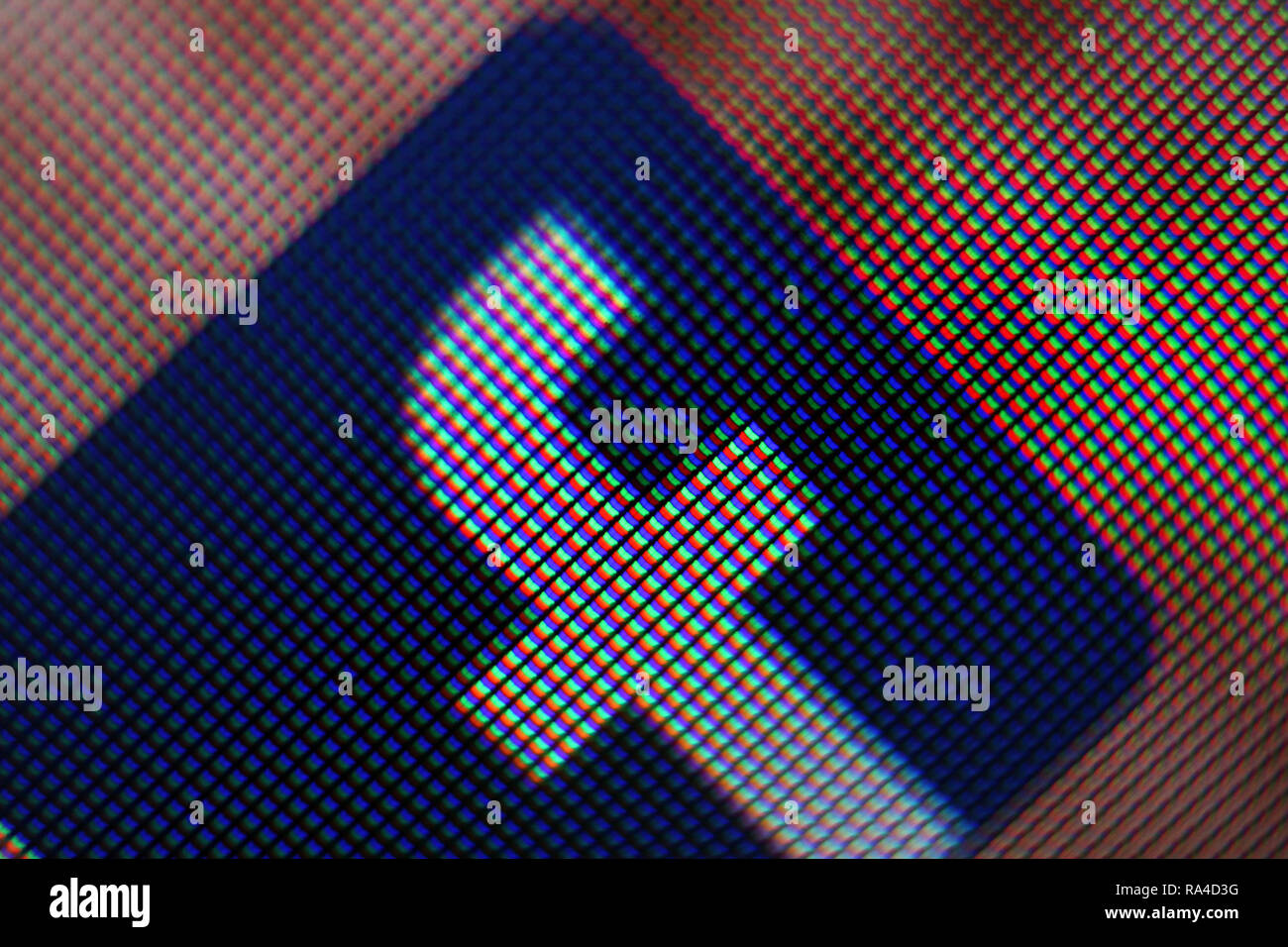 Facebook logo icon on screen, close-up Stock Photo - Alamy