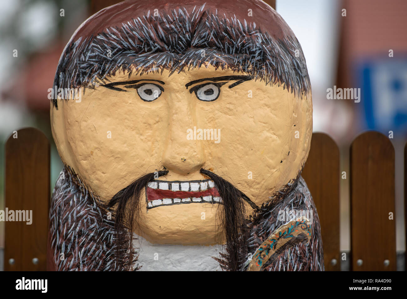 Sculpture of Tatar man Kruszyniany, Poland Stock Photo - Alamy