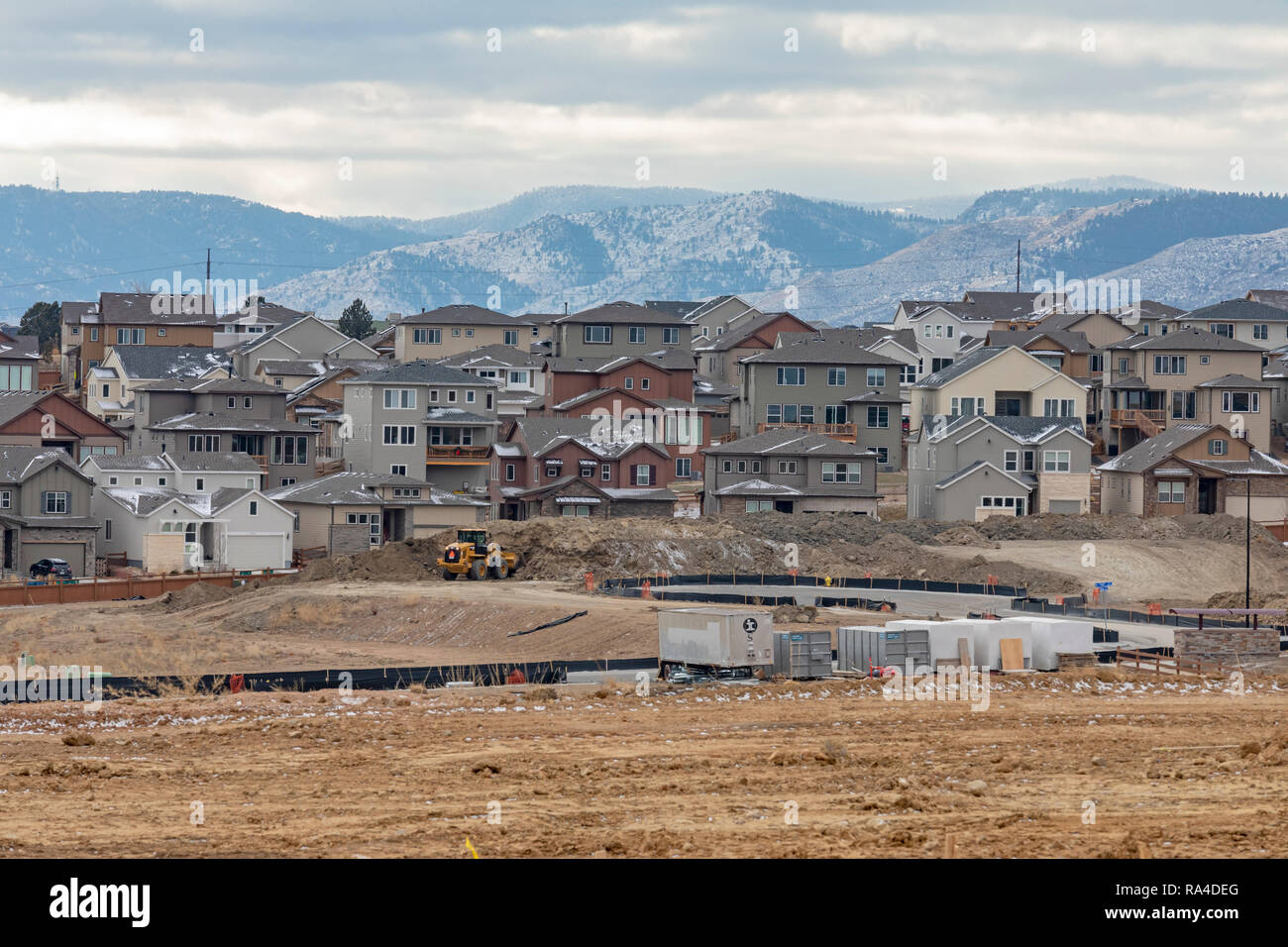 Suburb america construction hi-res stock photography and images - Alamy