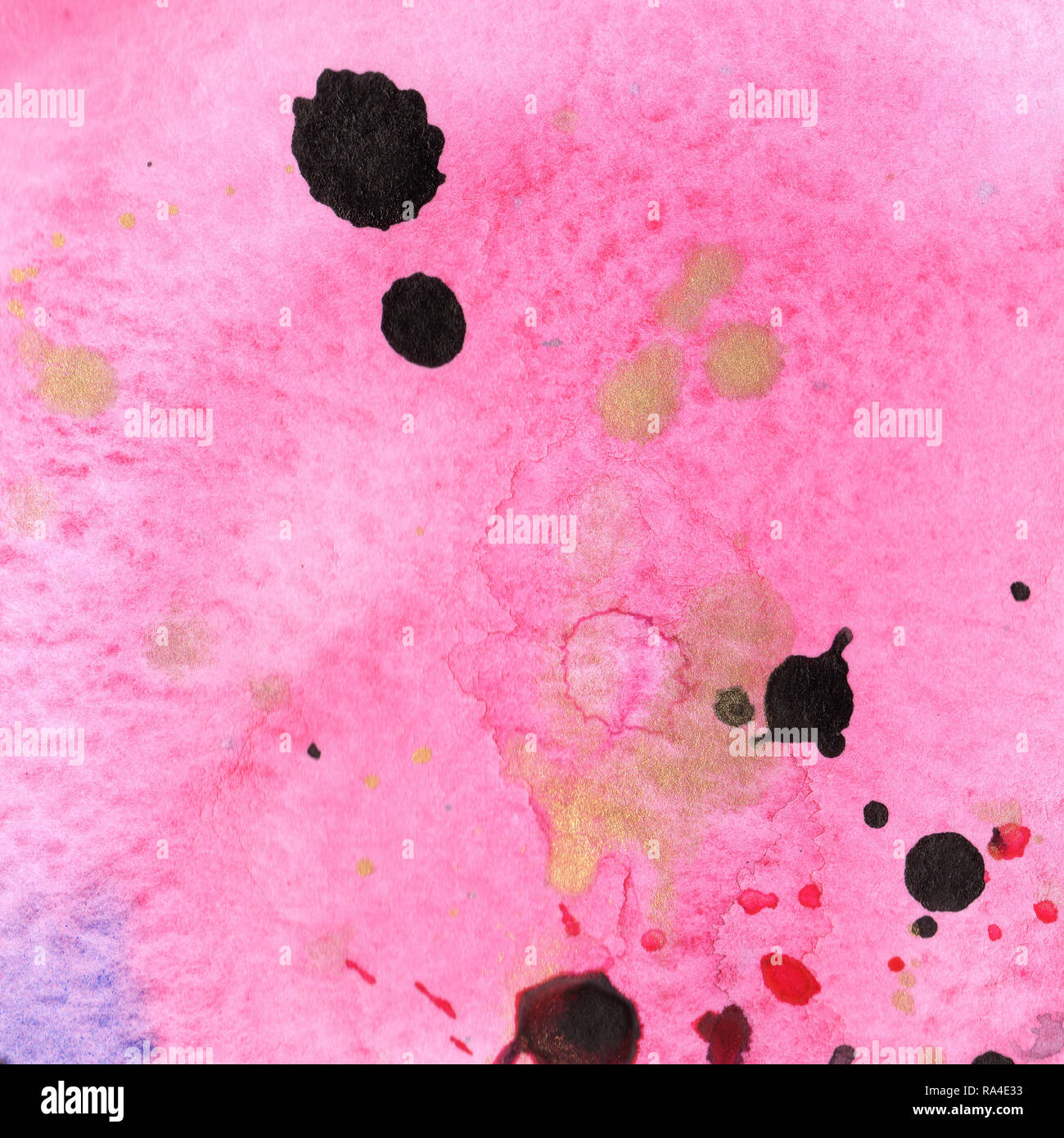 Abstract watercolor paper splash shapes isolated drawing. Illustration ...