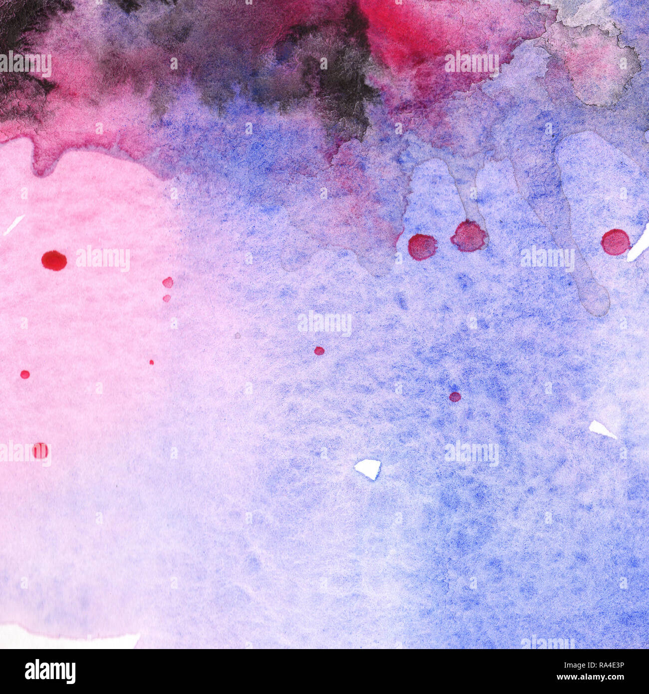 Abstract watercolor paper splash shapes isolated drawing. Illustration ...