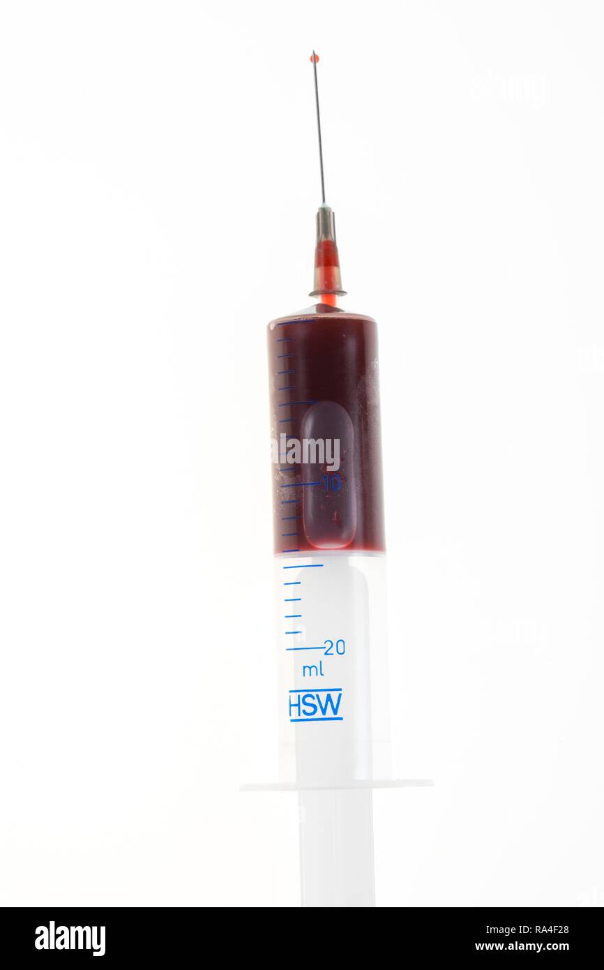 Disposable medical products, syringe, blood collection Stock Photo - Alamy