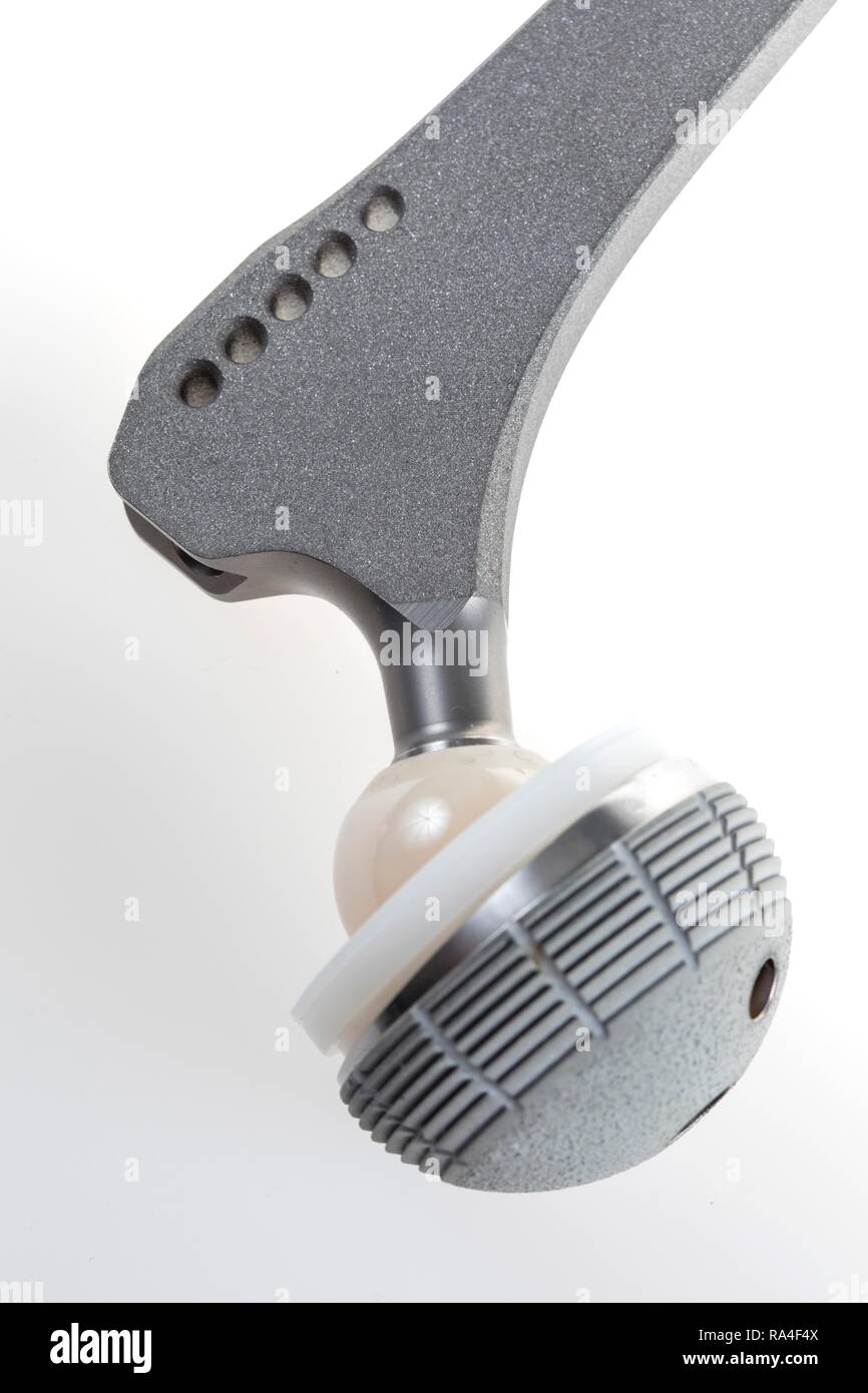 Endoprosthesis, artificial hip joint, consisting of hip shaft, ball ...