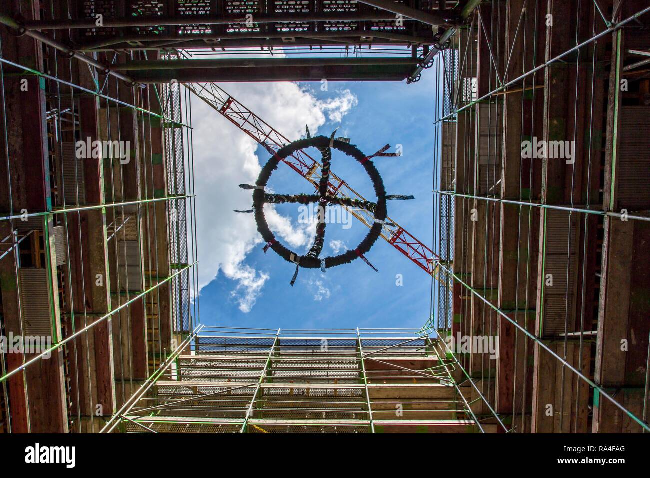 Topping-out ceremony in an office building, topping-out ceremony Inder ...