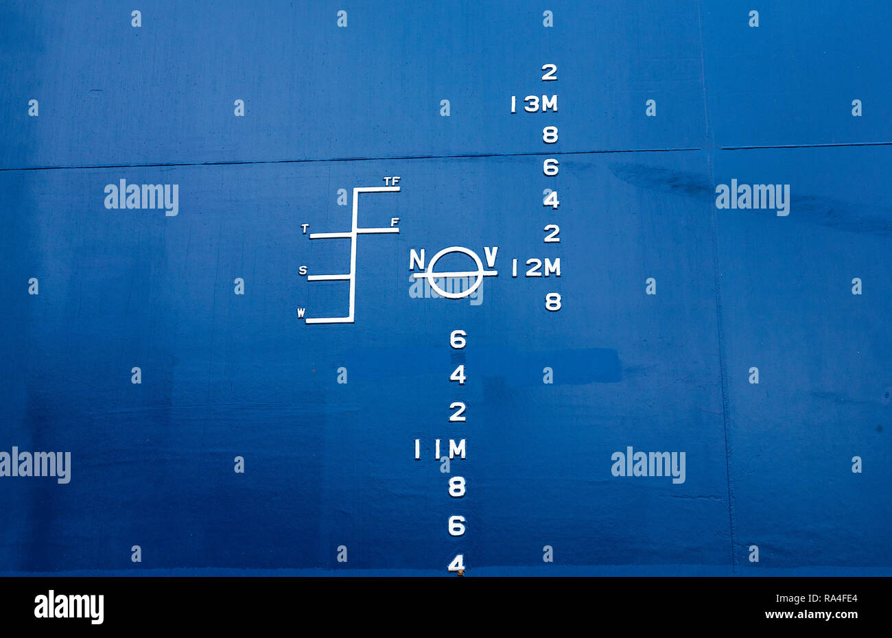 Detail from ship's side of newbuilding bulk carrier Star Java alongside ...