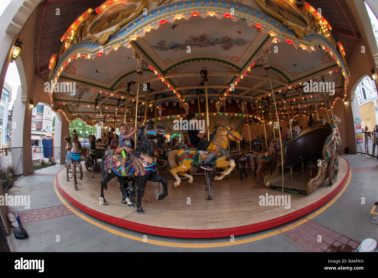 Carousel Merry Go Round Stock Photo - Alamy
