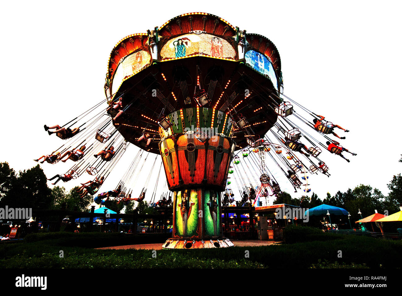 Spinning Amusement Flyer Stock Photo - Alamy