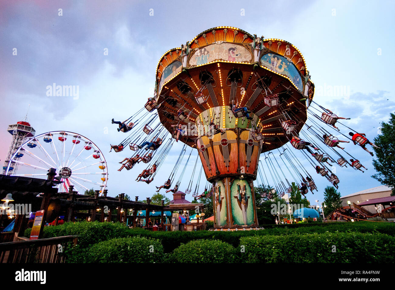 Spinning Amusement Flyer Stock Photo - Alamy