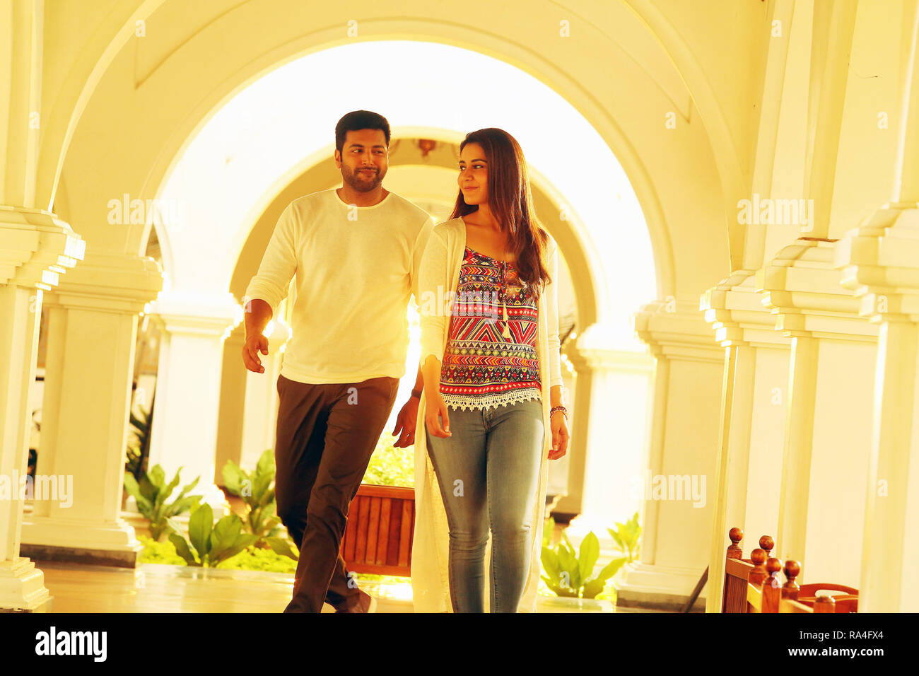 ADANGA MARU, from left: Jayam Ravi, Raashi Khanna, 2018. © World Wide ...