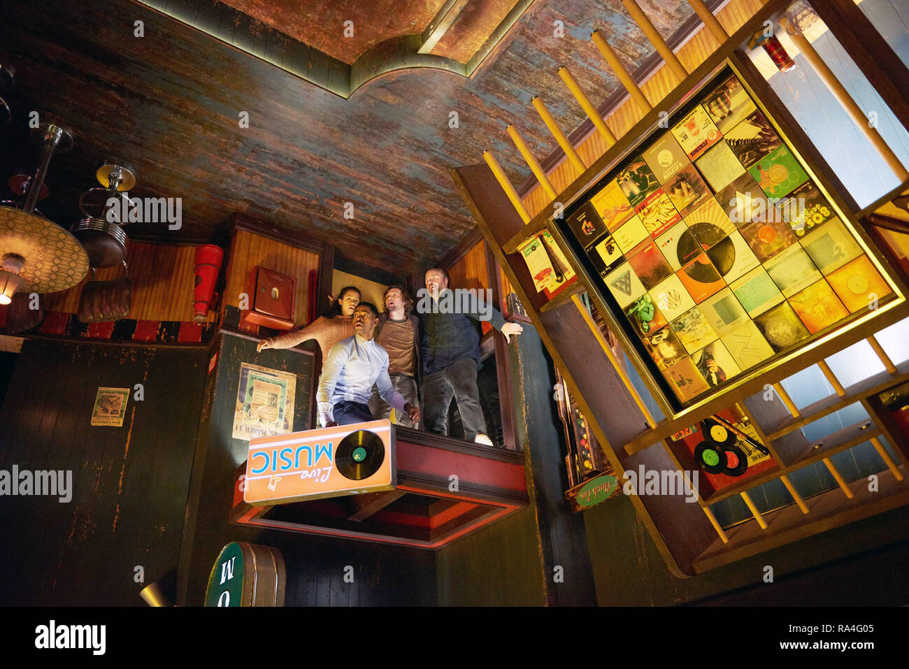 ESCAPE ROOM, from left: Taylor Russell, Jay Ellis, Logan Miller, Tyler ...