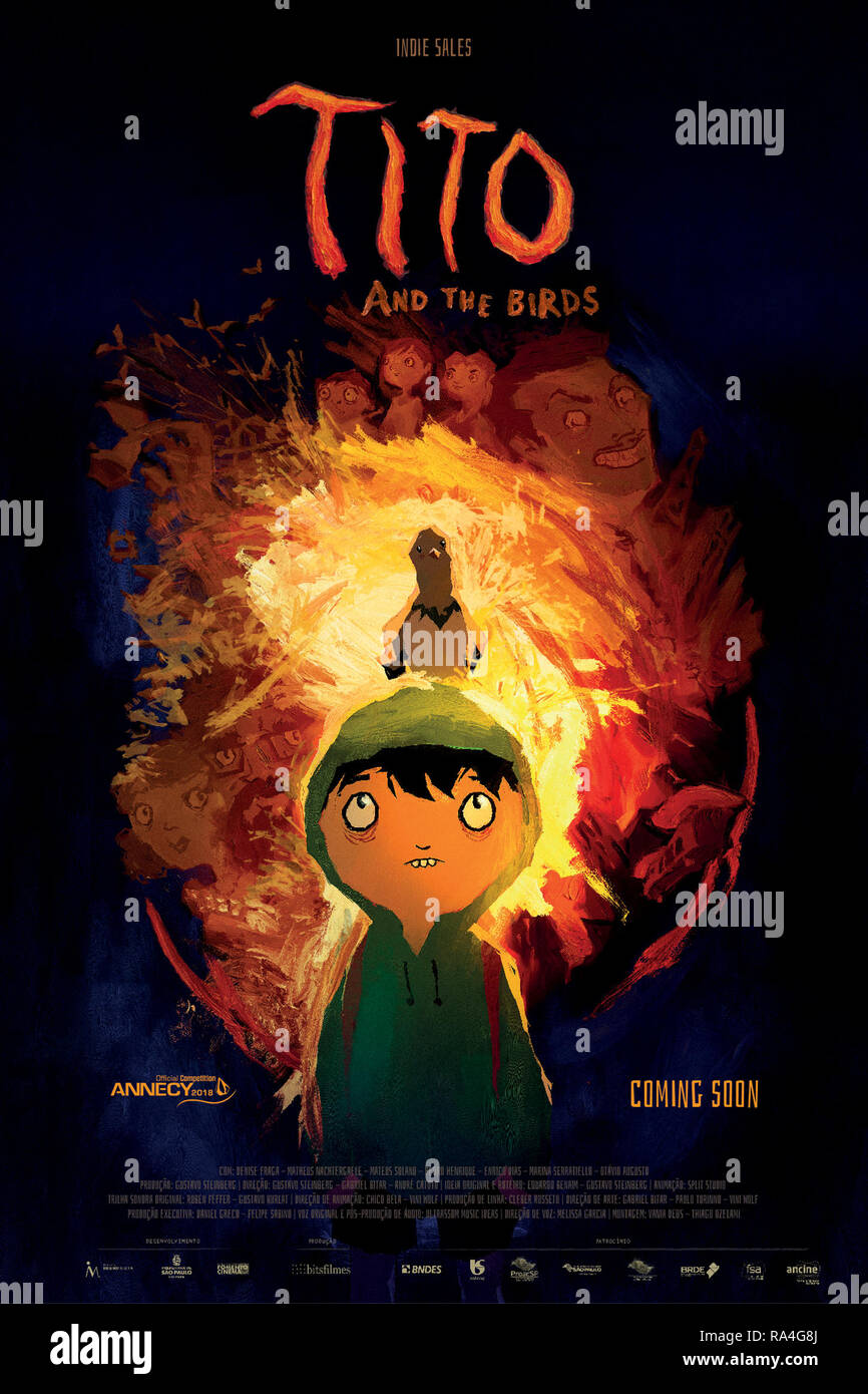 TITO AND THE BIRDS, (aka TITO E OS PASSAROS), poster, Tito (center ...