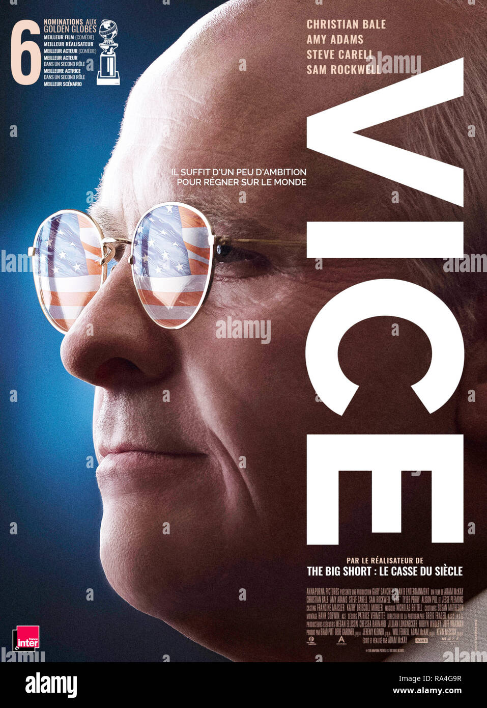 VICE, poster from France, Christian Bale as Dick Cheney, 2018 ...