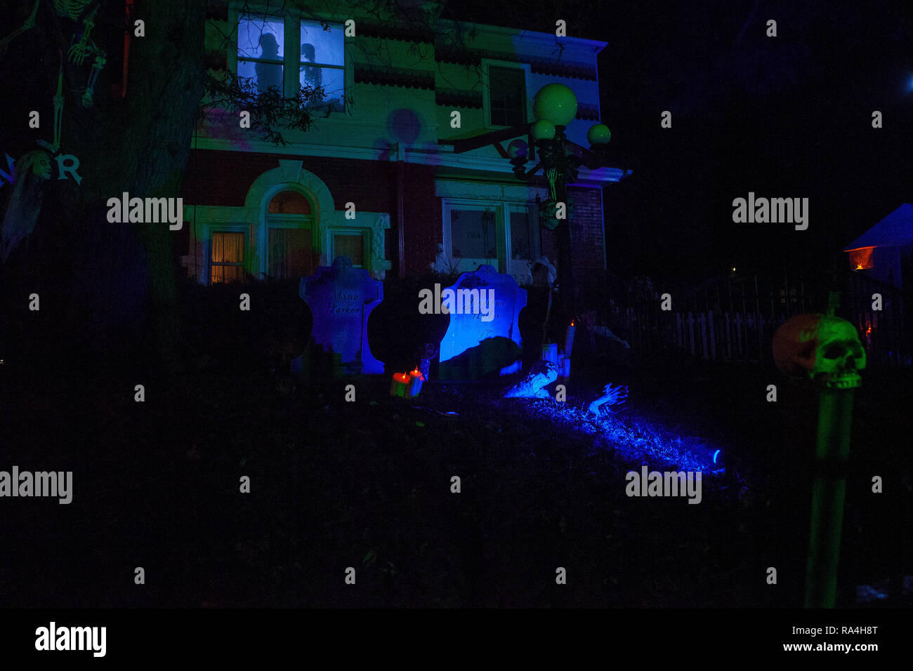 2018 10 26 3527 halloween oneida night Stock Photo - Alamy
