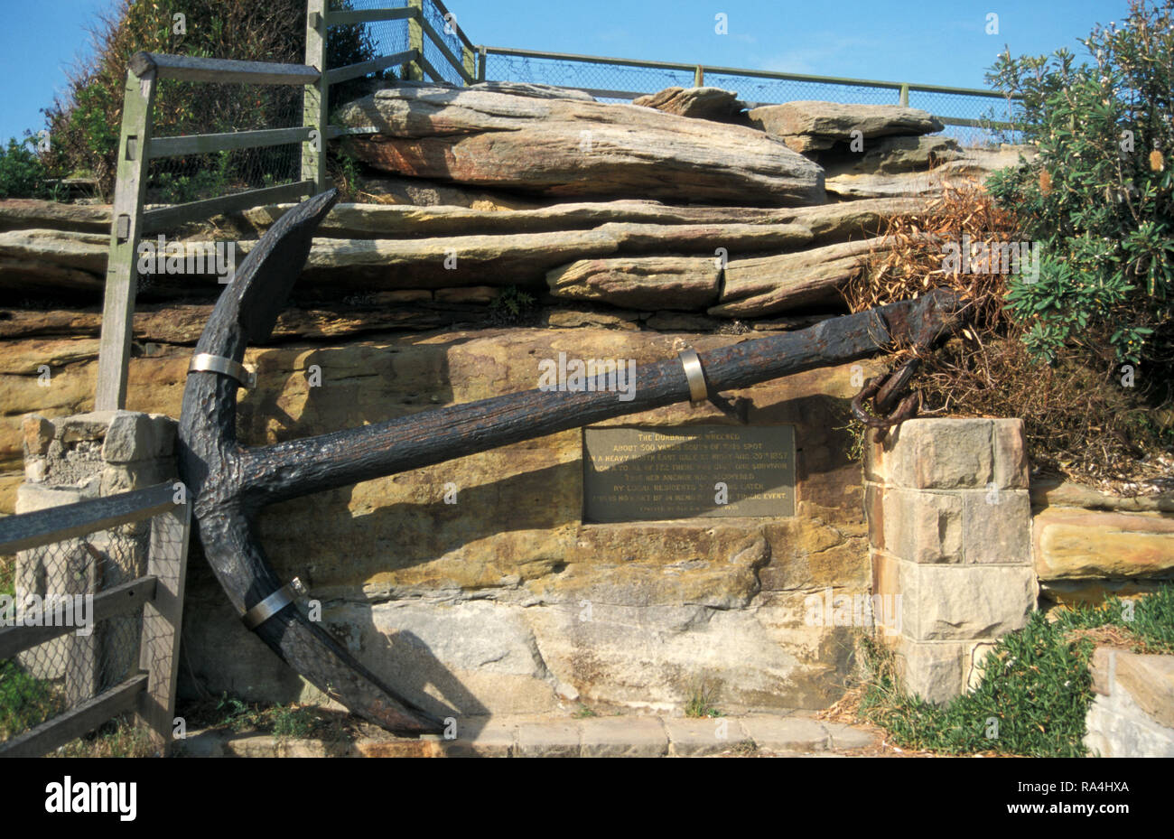DUNBAR ANCHOR MEMORIAL, SOUTH HEAD, SYDNEY, NEW SOUTH WALES, AUSTRALIA ...