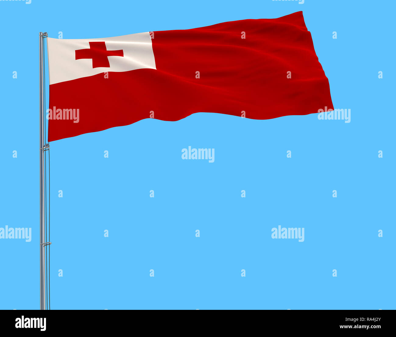 Flag of the kingdom of tonga hi-res stock photography and images - Alamy