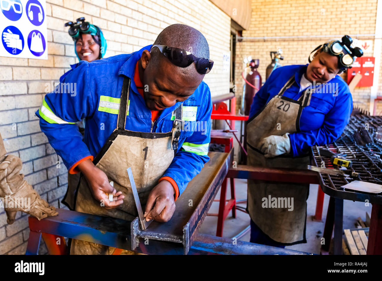 Johannesburg, South Africa - July 23 2012: Vocational Skills Training Centre in Africa Stock ...