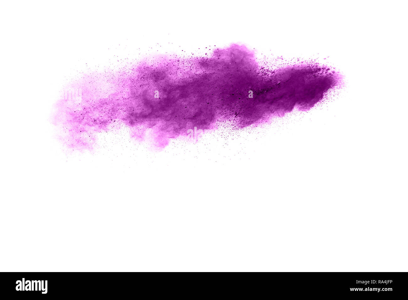 Motion colorful particles on white Cut Out Stock Images & Pictures - Alamy