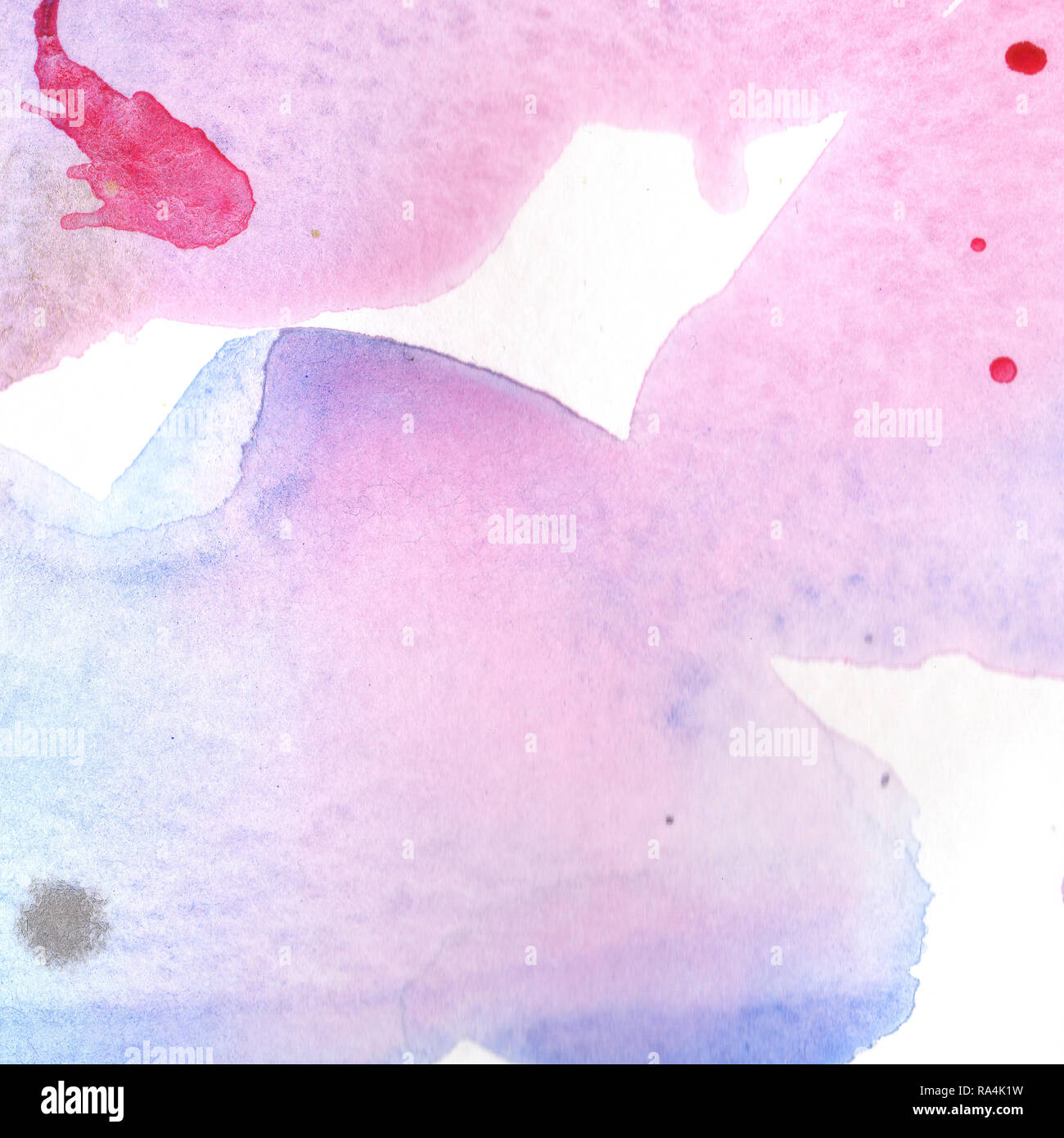 Abstract watercolor paper splash shapes isolated drawing. Illustration ...