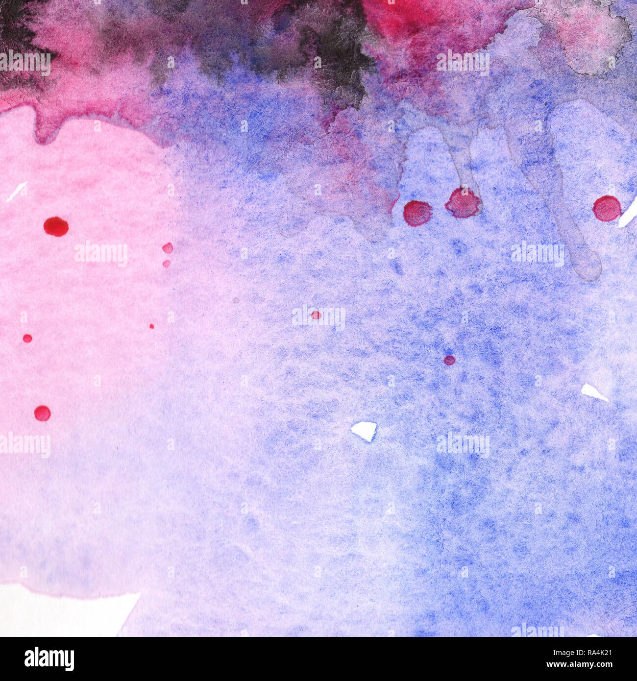 Abstract watercolor paper splash shapes isolated drawing. Illustration ...