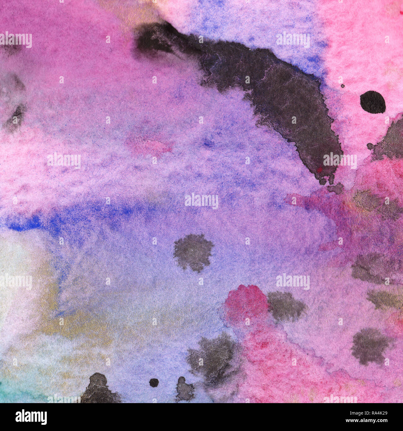 Abstract watercolor paper splash shapes isolated drawing. Illustration ...