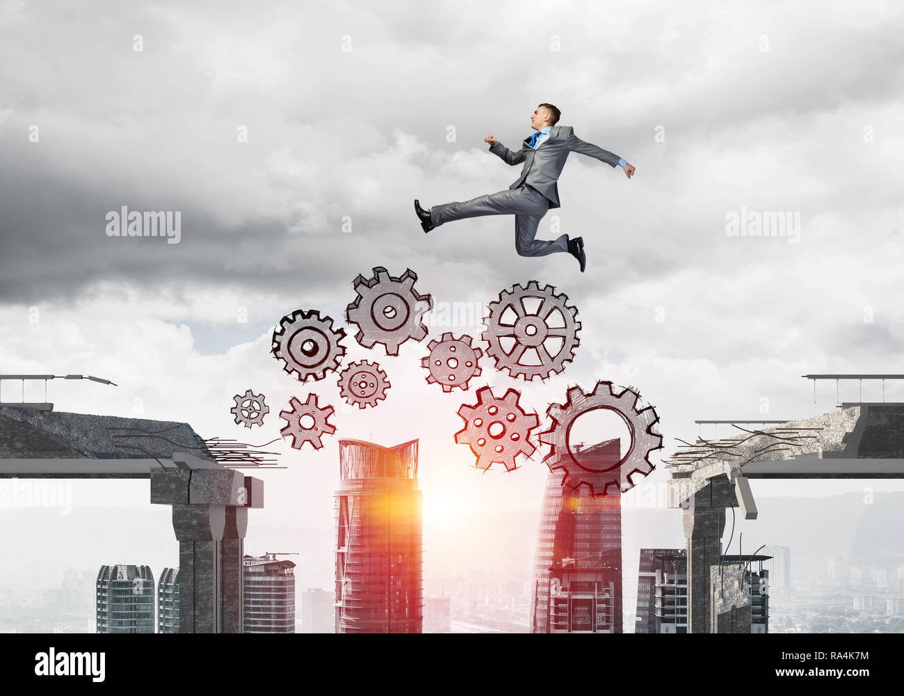 Problem and difficulties overcoming concept Stock Photo - Alamy