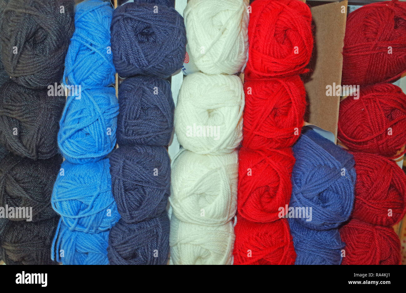 Wool's balls close-up Stock Photo - Alamy