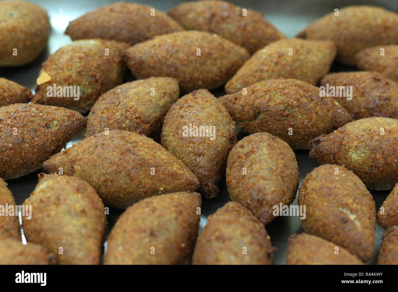 deep fried kibbeh arabic style Stock Photo - Alamy
