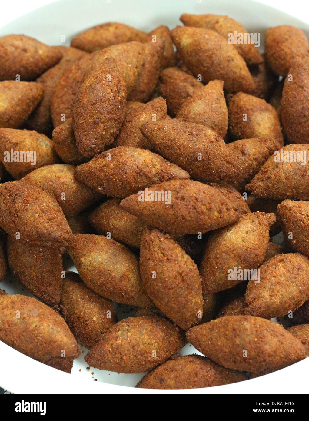 deep fried kibbeh arabic style Stock Photo - Alamy