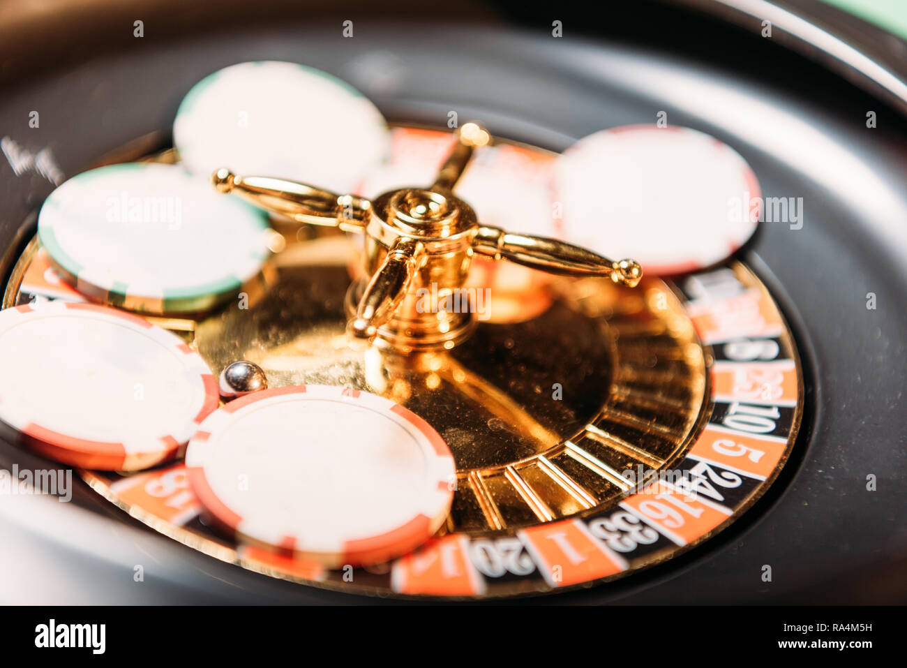Casino - Roulette & Chips Stock Photo - Alamy