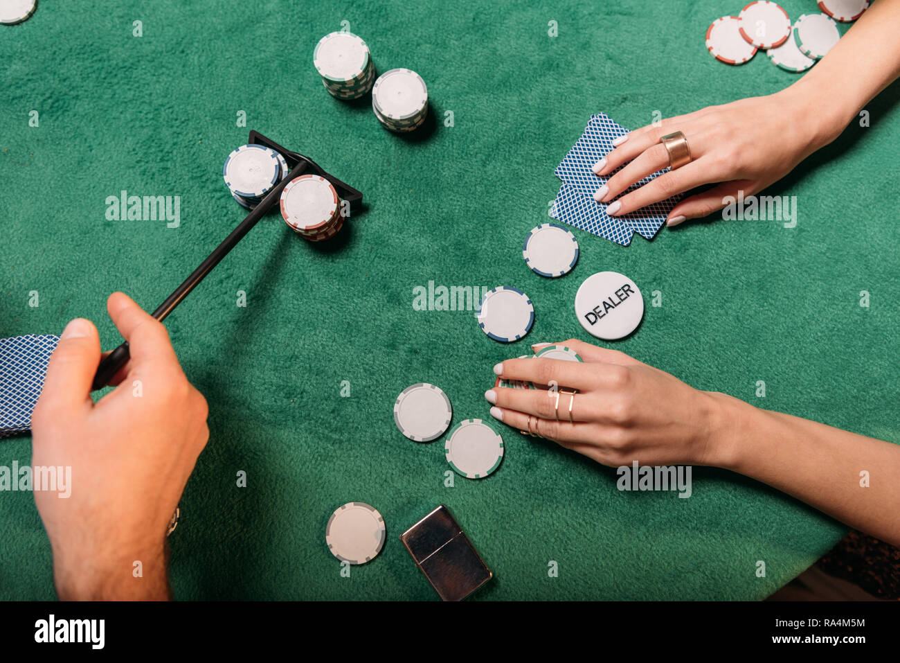 Croupier female hi-res stock photography and images - Alamy