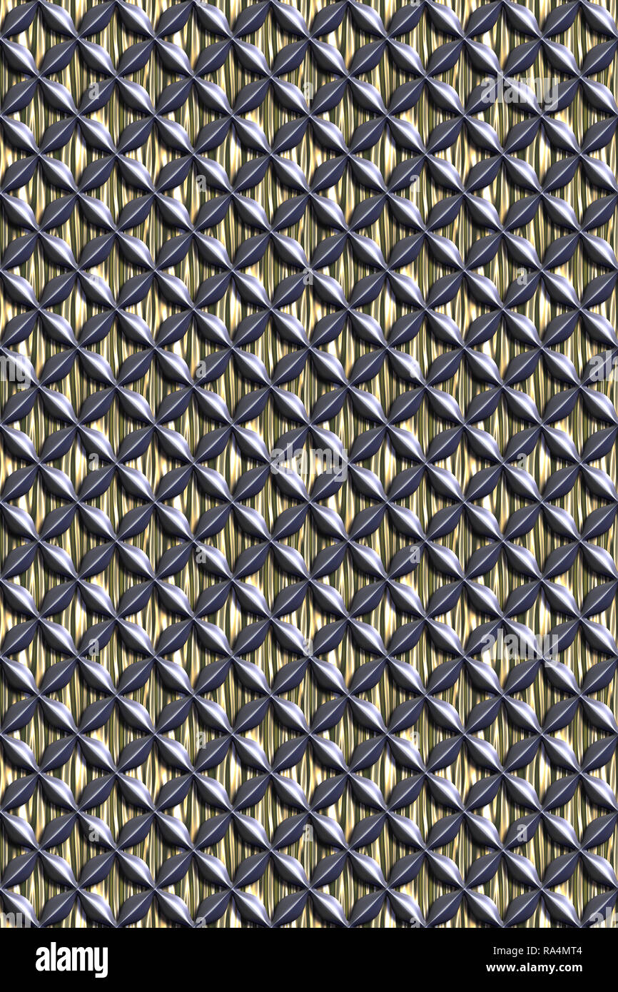 Seamless tileable metal decorative background pattern Stock Photo - Alamy