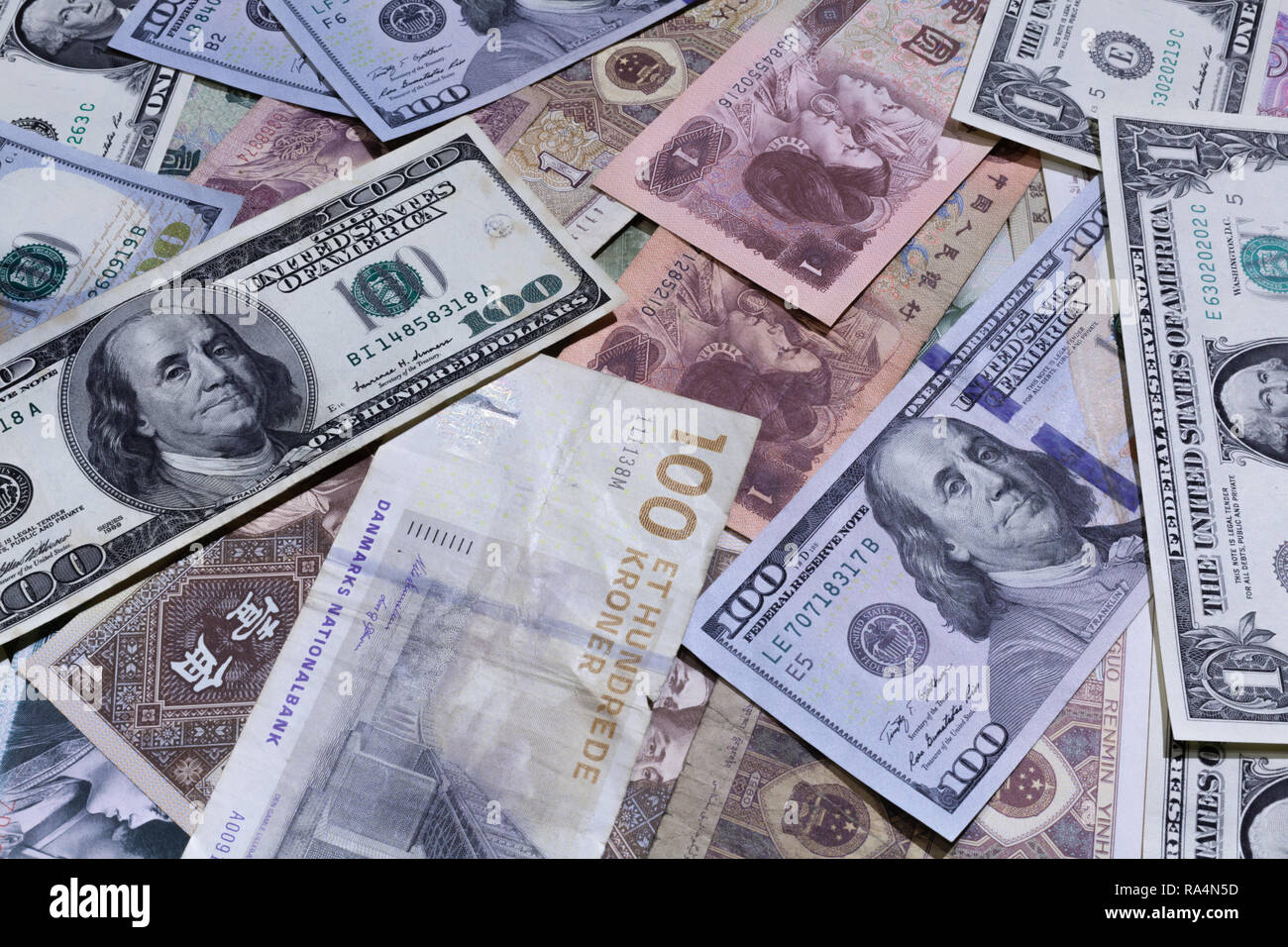 Banknotes around the World Stock Photo - Alamy