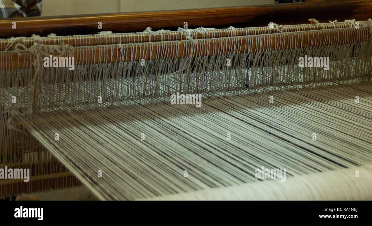 Oaxaca, Oaxaca / Mexico - 21/7/2018: Detail of traditional loom in ...