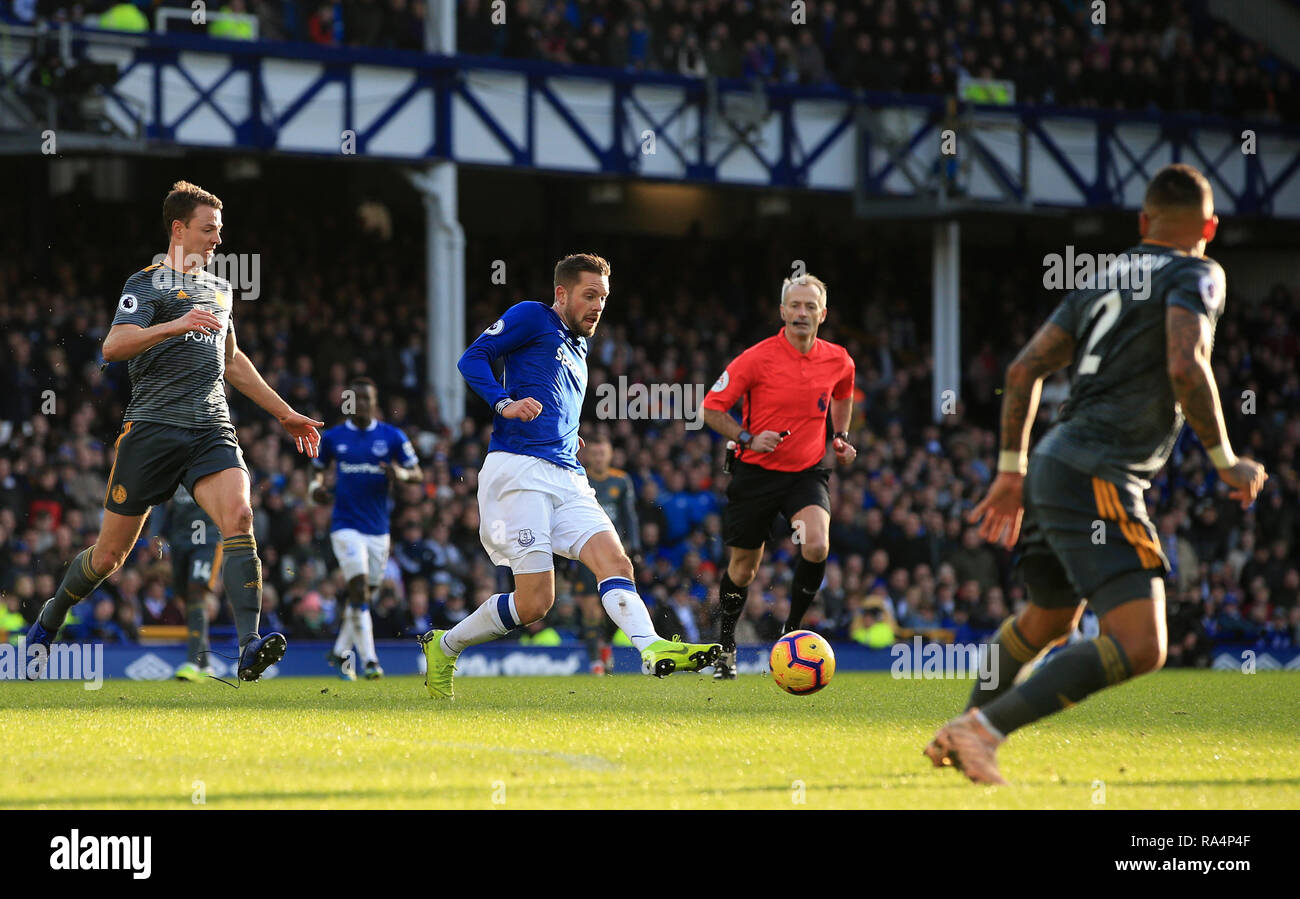 Everton's Gylfi Sigurdsson during the Premier League match at Goodison ...