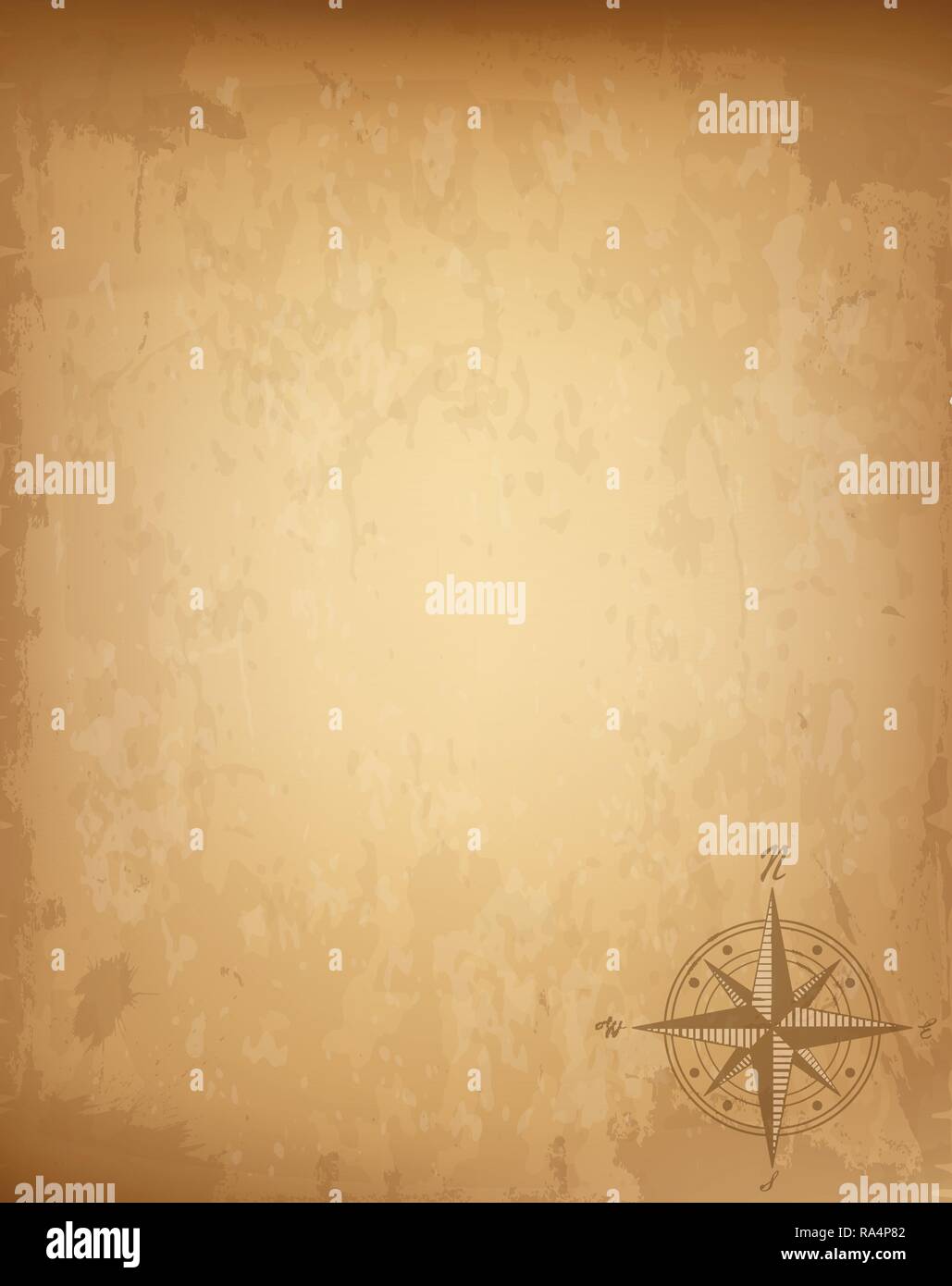 Old vintage paper with wind rose compass sign. Highly detailed vector ...