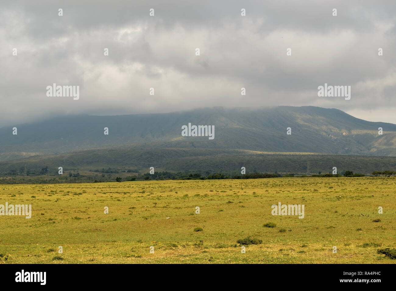 Mount Longonot seen from Nairobi- Nakuru Highway, Kenya Stock Photo - Alamy