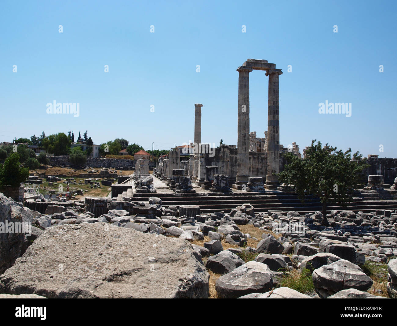 Temple of Apollo in antique city of Didyma, Turkey Stock Photo - Alamy