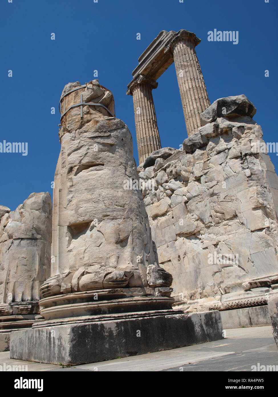 Temple of Apollo in antique city of Didyma, Turkey Stock Photo - Alamy