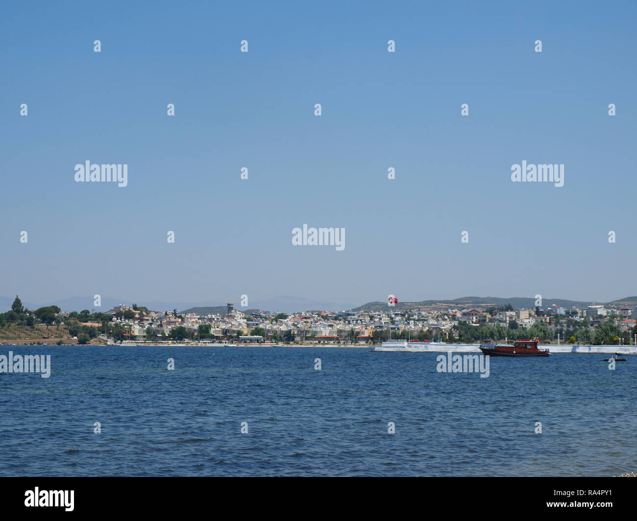 Isolated view of Akbuk bay Turkey Stock Photo - Alamy