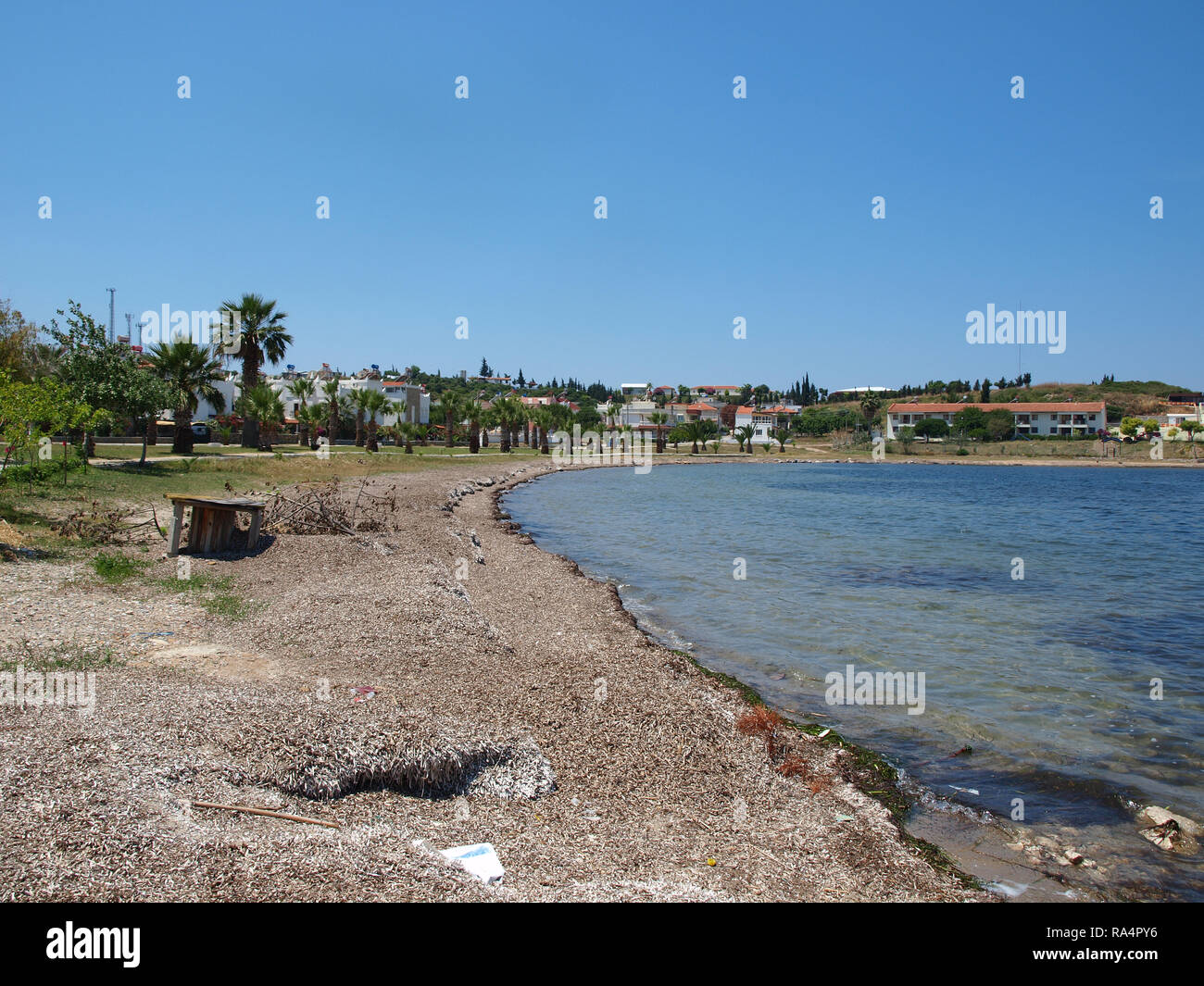 Isolated view of Akbuk bay Turkey Stock Photo - Alamy