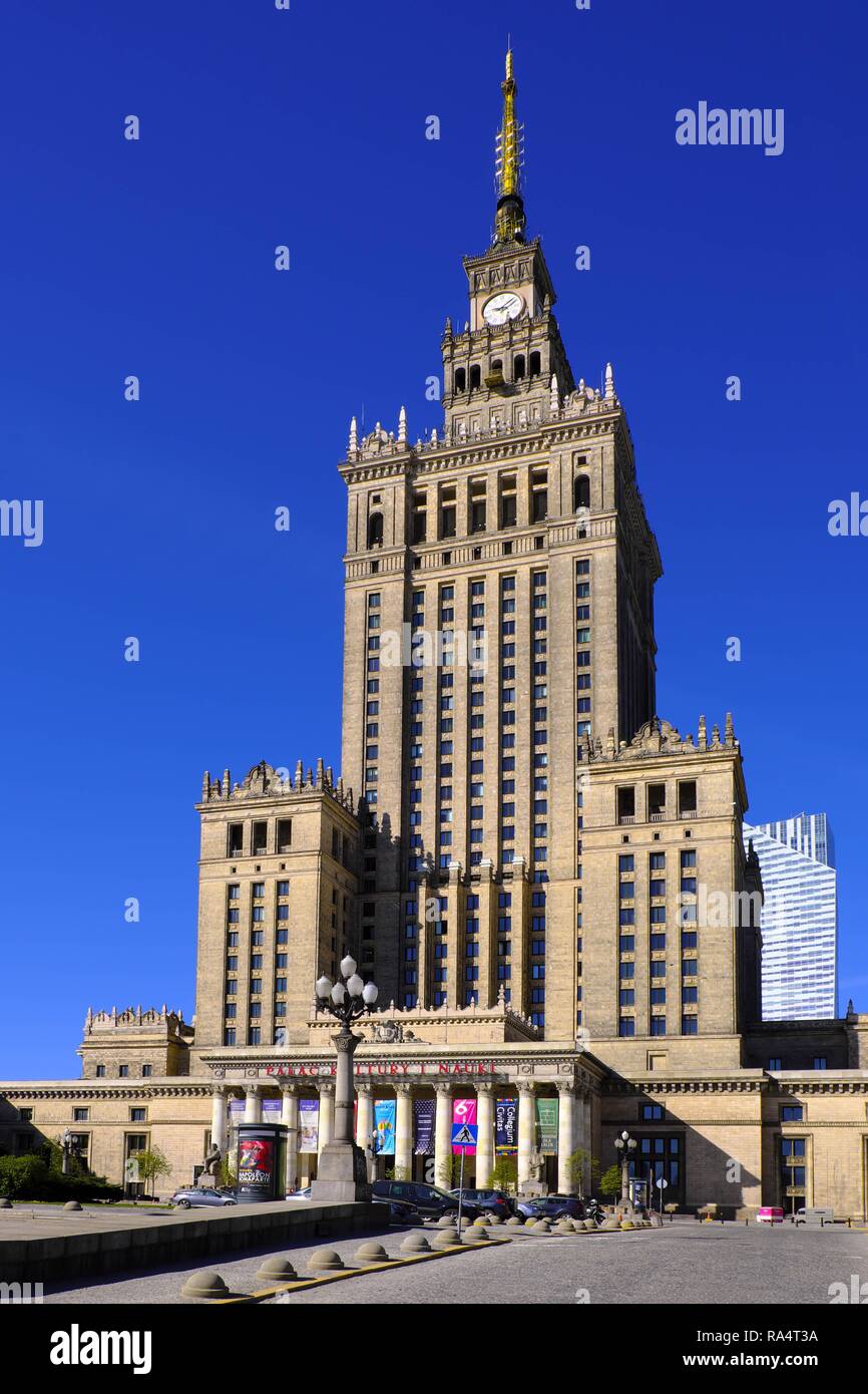 Polska, Warszawa - Srodmiescie - Palac Kultury i Nauki - Plac Defilad ...