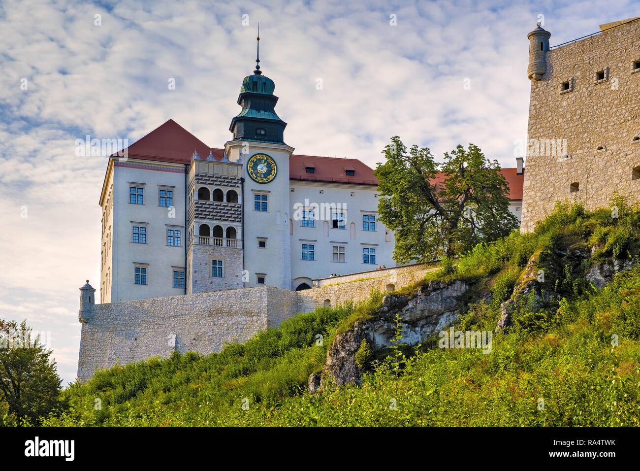 Pieskowa Skala, Lesser Poland / Poland - 2018/09/09: Historic castle ...