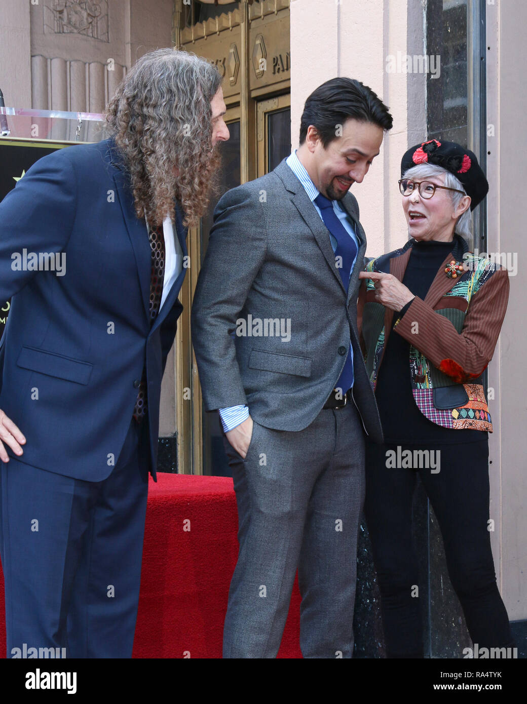 Lin manuel miranda weird al yankovic rita moreno hi-res stock ...