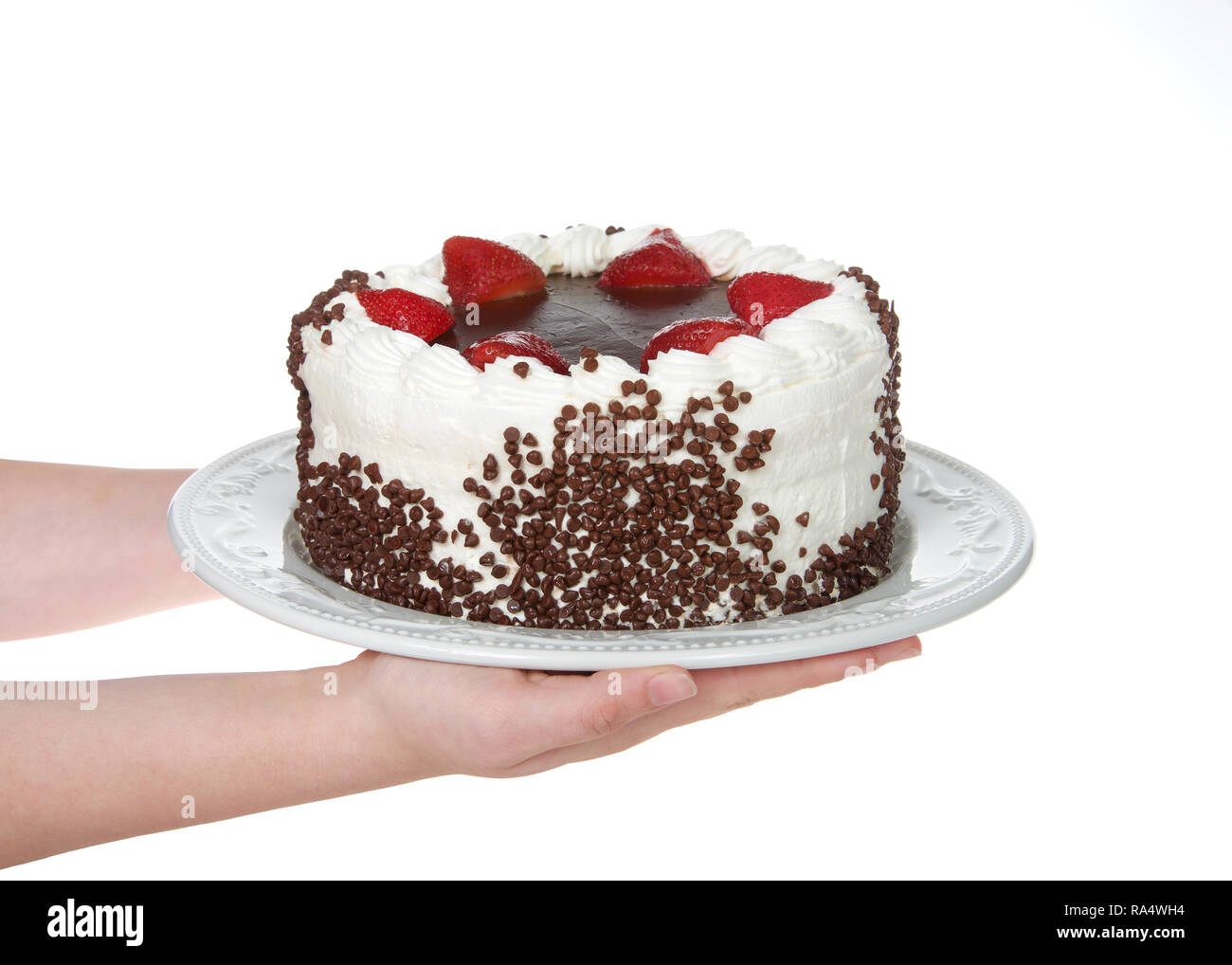 Hands holding cake hi-res stock photography and images - Alamy