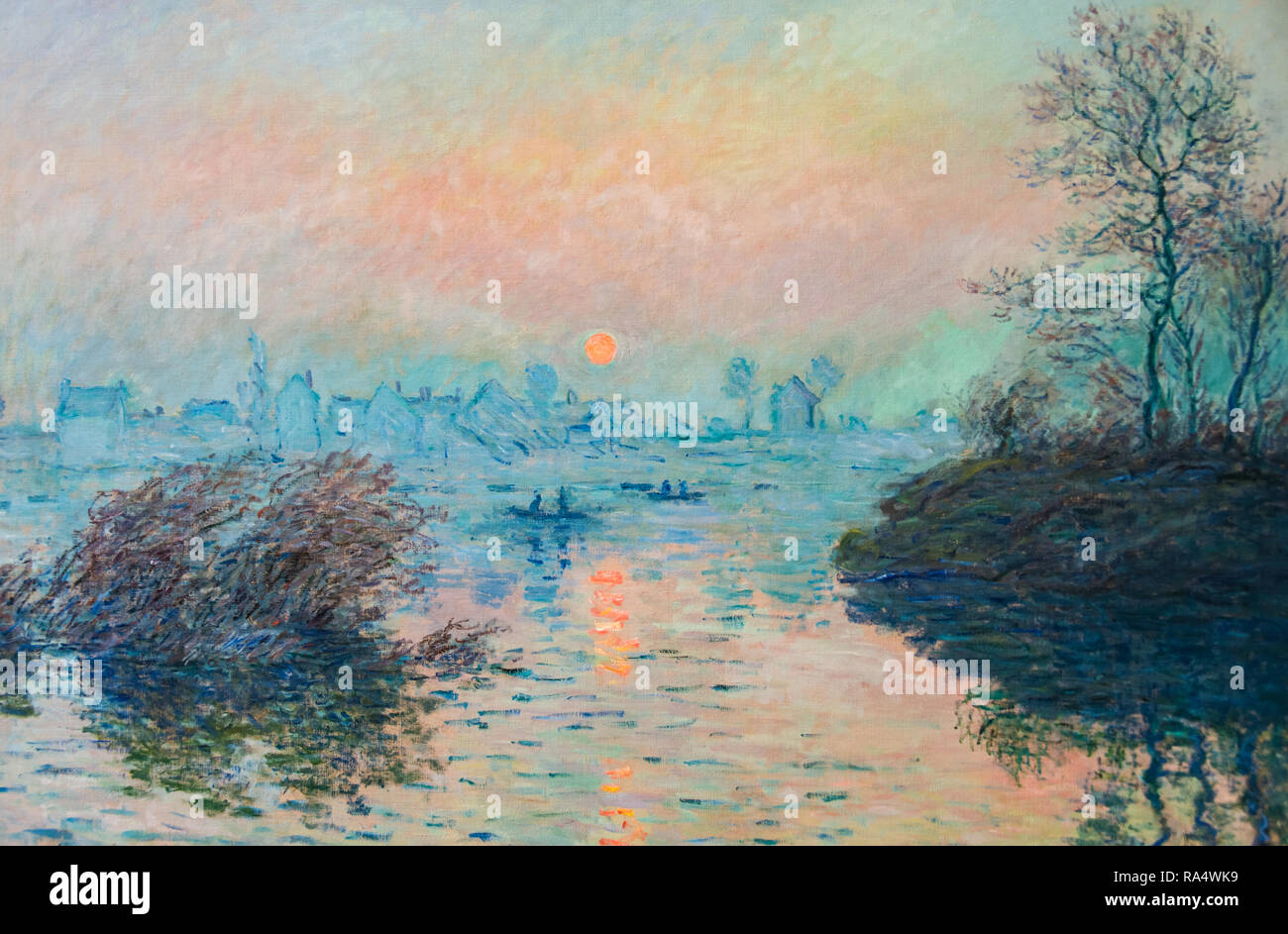 Claude Monet landscape painting Stock Photo - Alamy